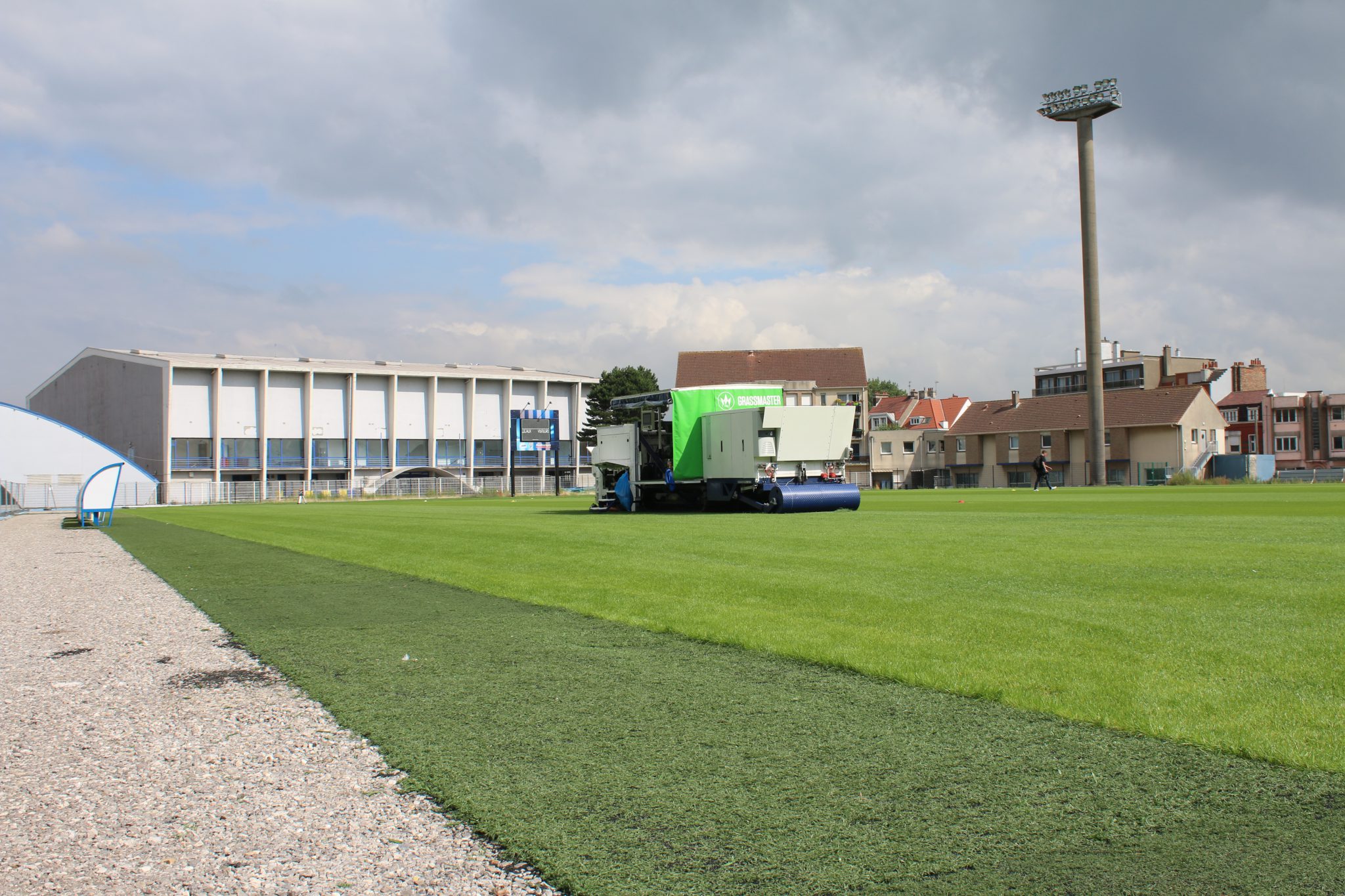 Les travaux se poursuivent sur la pelouse du stade Tribut - USL Dunkerque
