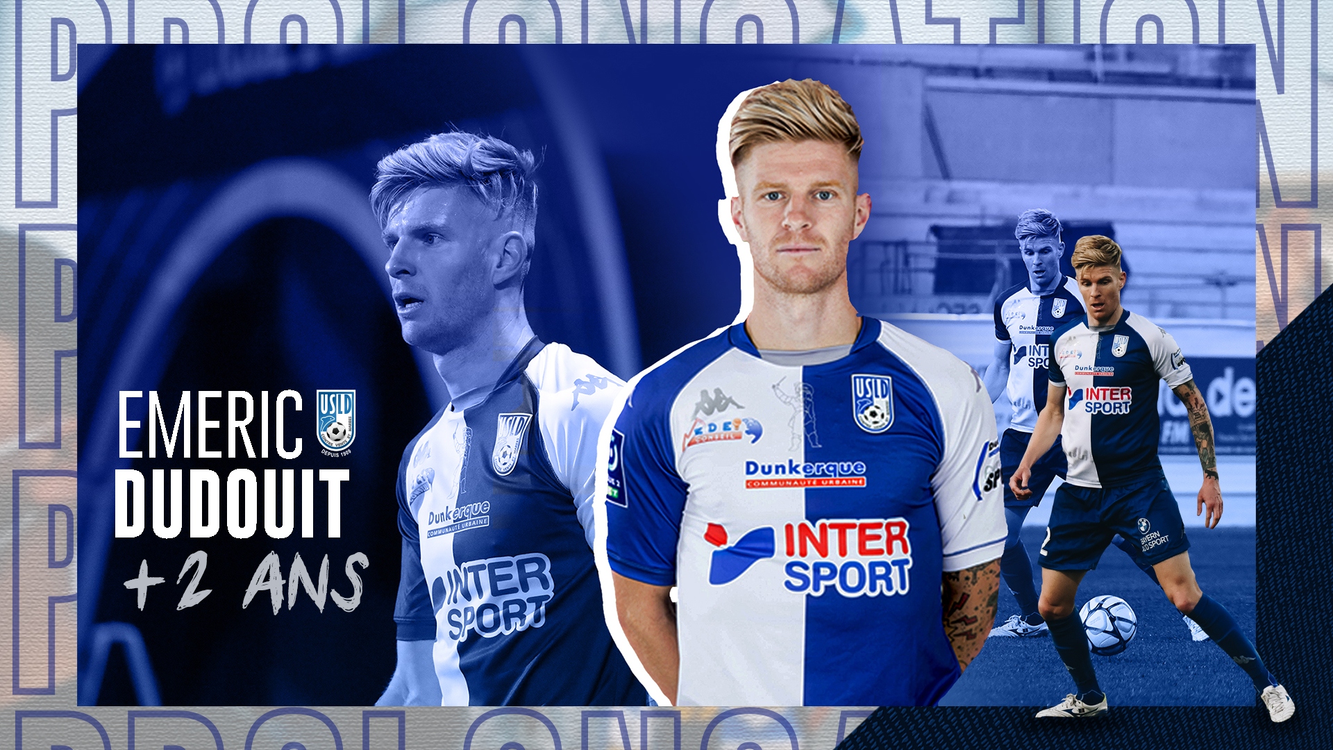 Emeric Dudouit prolonge à son tour ! - USL Dunkerque